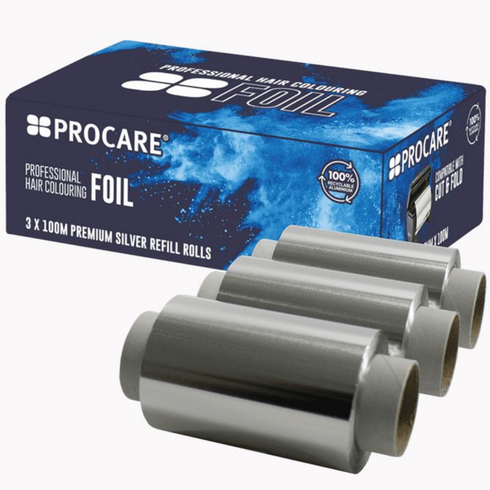 Procare Premium Hair Foil Refills Silver 100m x 100mm 3 Pack – Dennis ...