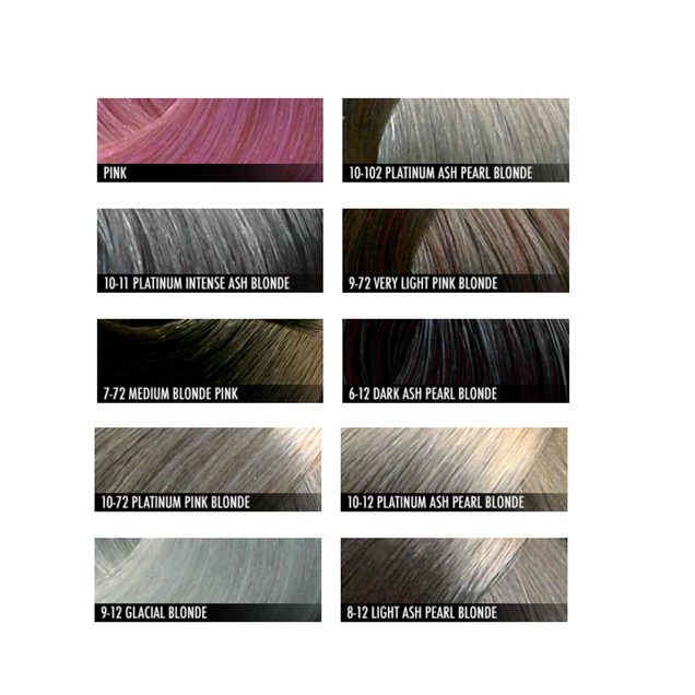 NXT Metallic Hair Colour Shade Chart – Dennis Williams