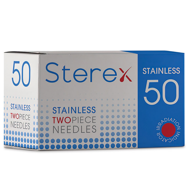 Sterex Stainless Steel Two Piece Needles F2S 50 Pack – Dennis Williams