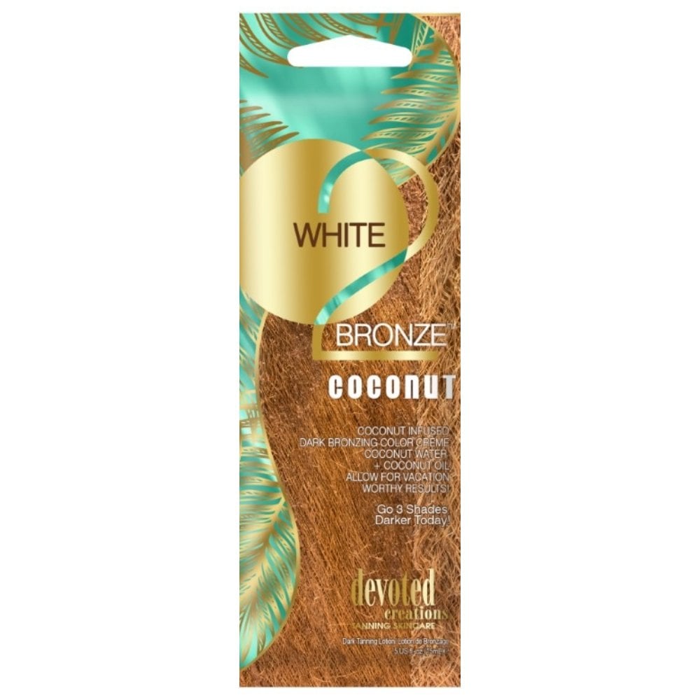 Devoted Creations White2Bronze Coconut Dark Tanning Accelerator Sachet ...