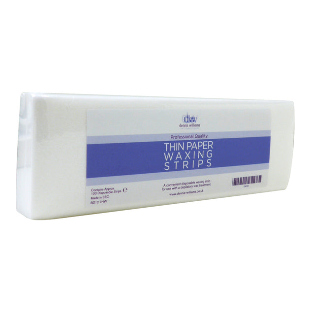Dennis Williams Thin Paper Waxing Strips 100 Pack